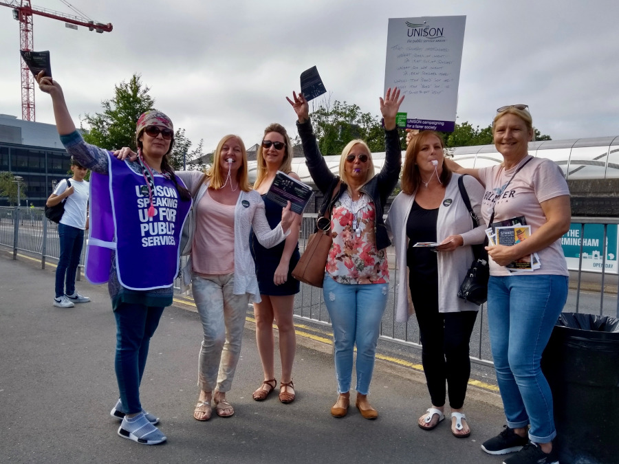 Report from the Unison UoB Open Day strike action – Birmingham UCU